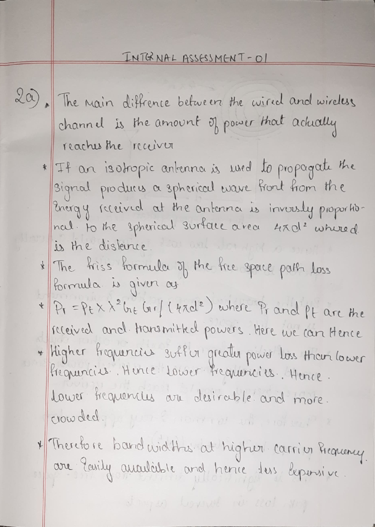 Wcc ia-1 - Wireless and Cellular Communication - Studocu