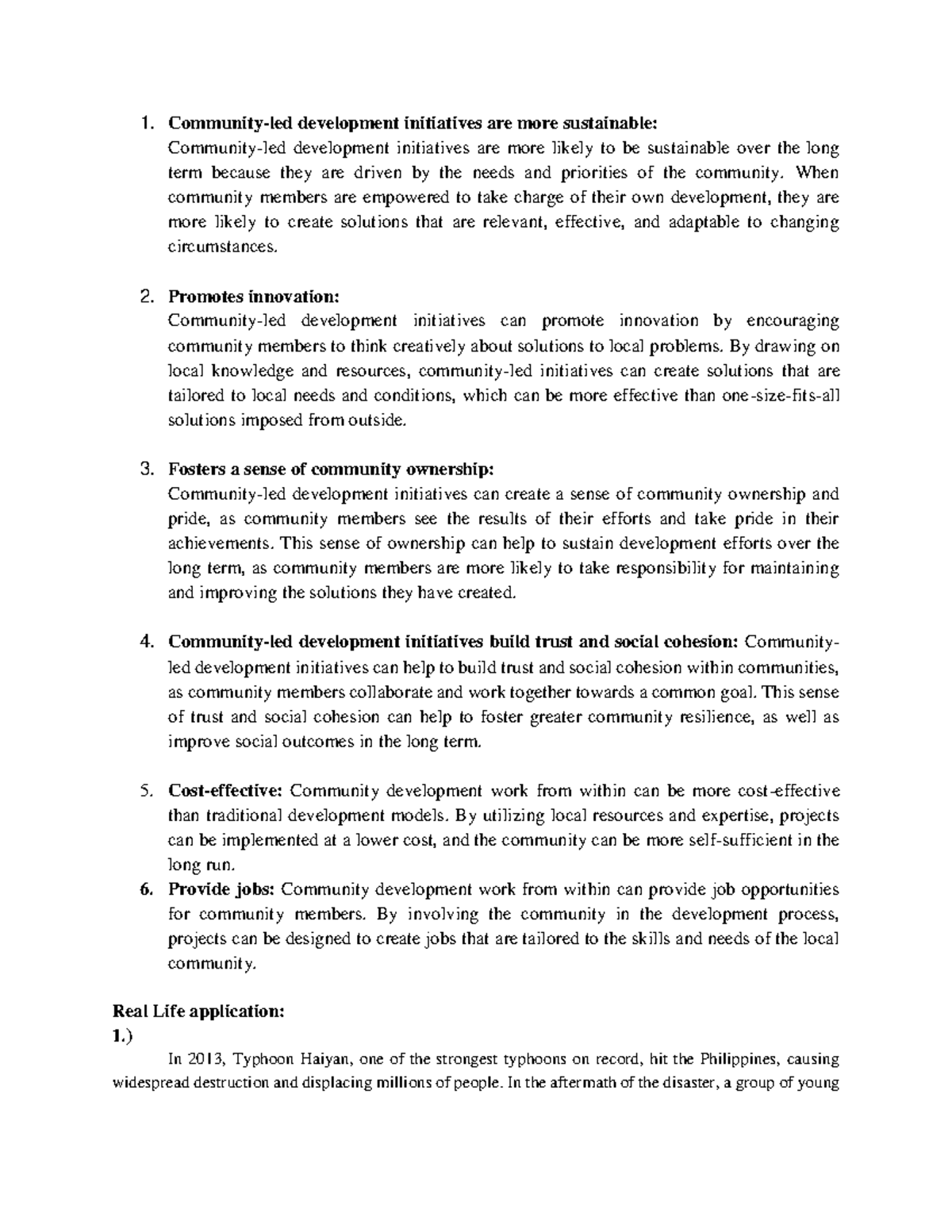 Nstp - Community-led development initiatives are more sustainable ...