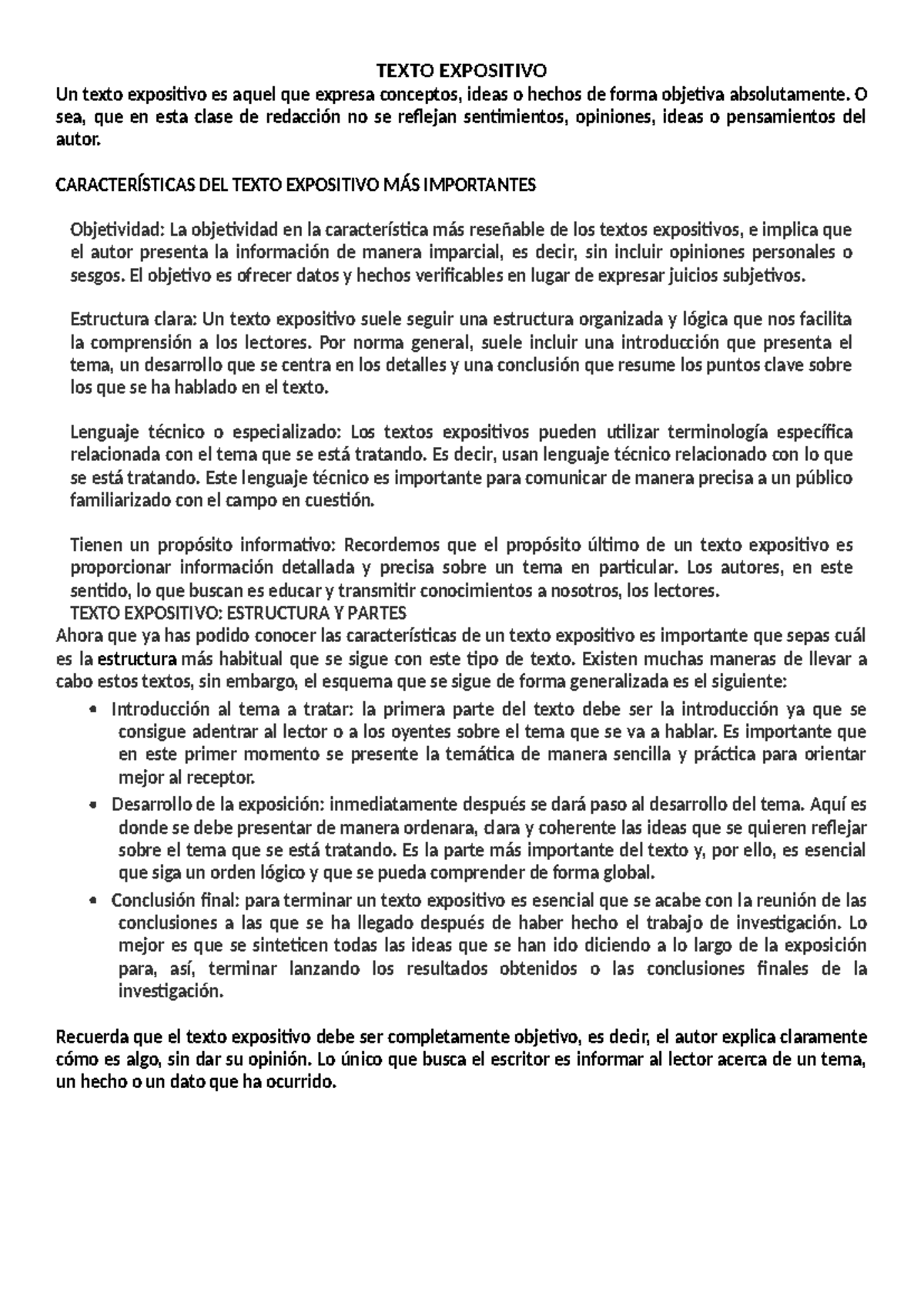 Aporte José Carlos Mariátegui a la educacion - TEXTO EXPOSITIVO Un texto expositivo es aquel que ...