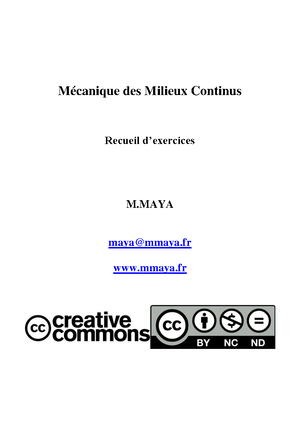 Examen MMC 2022 - Mécanique des milieux continus MMC - Studocu