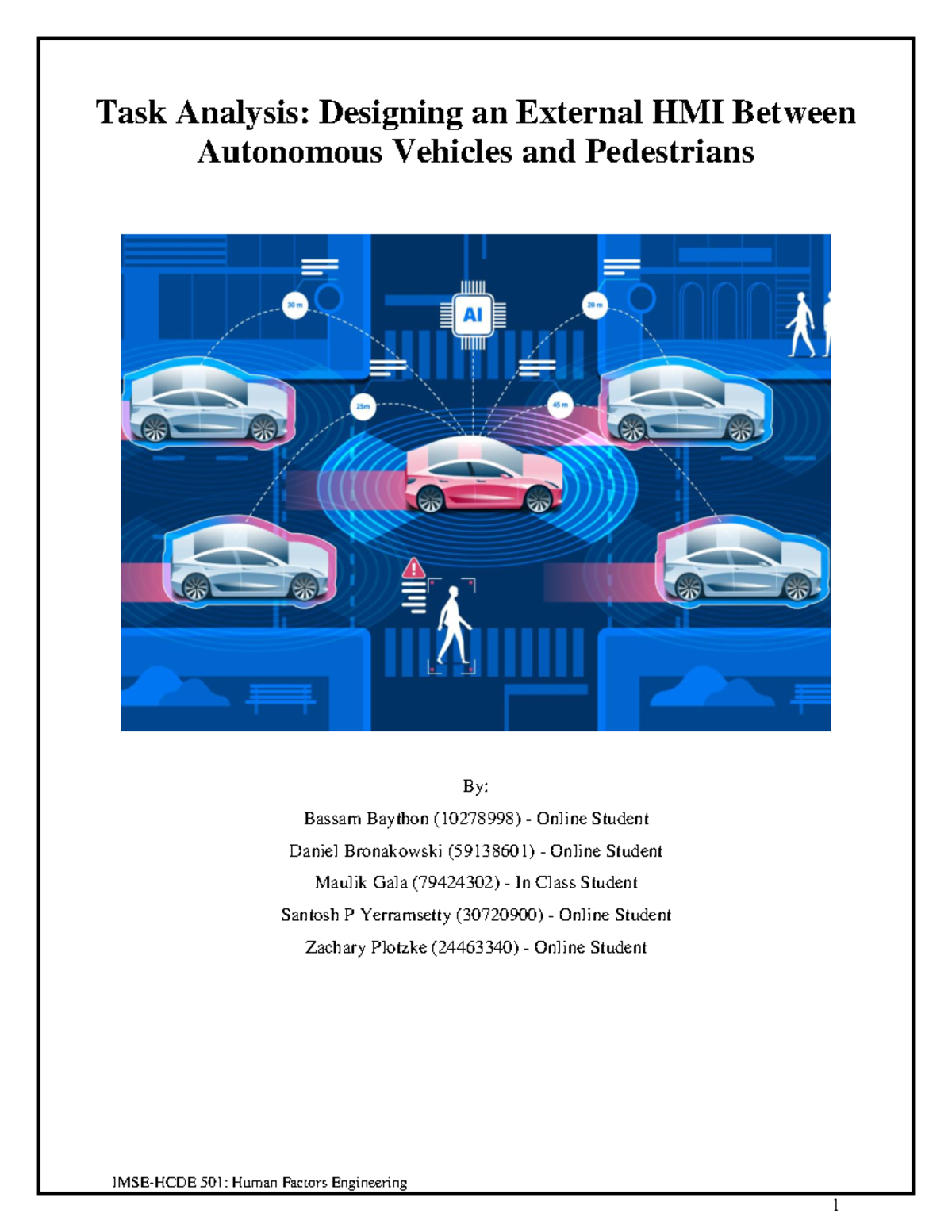 Hierarchical Task Analysis - IMSE-HCDE 501: Human Factors Engineering ...