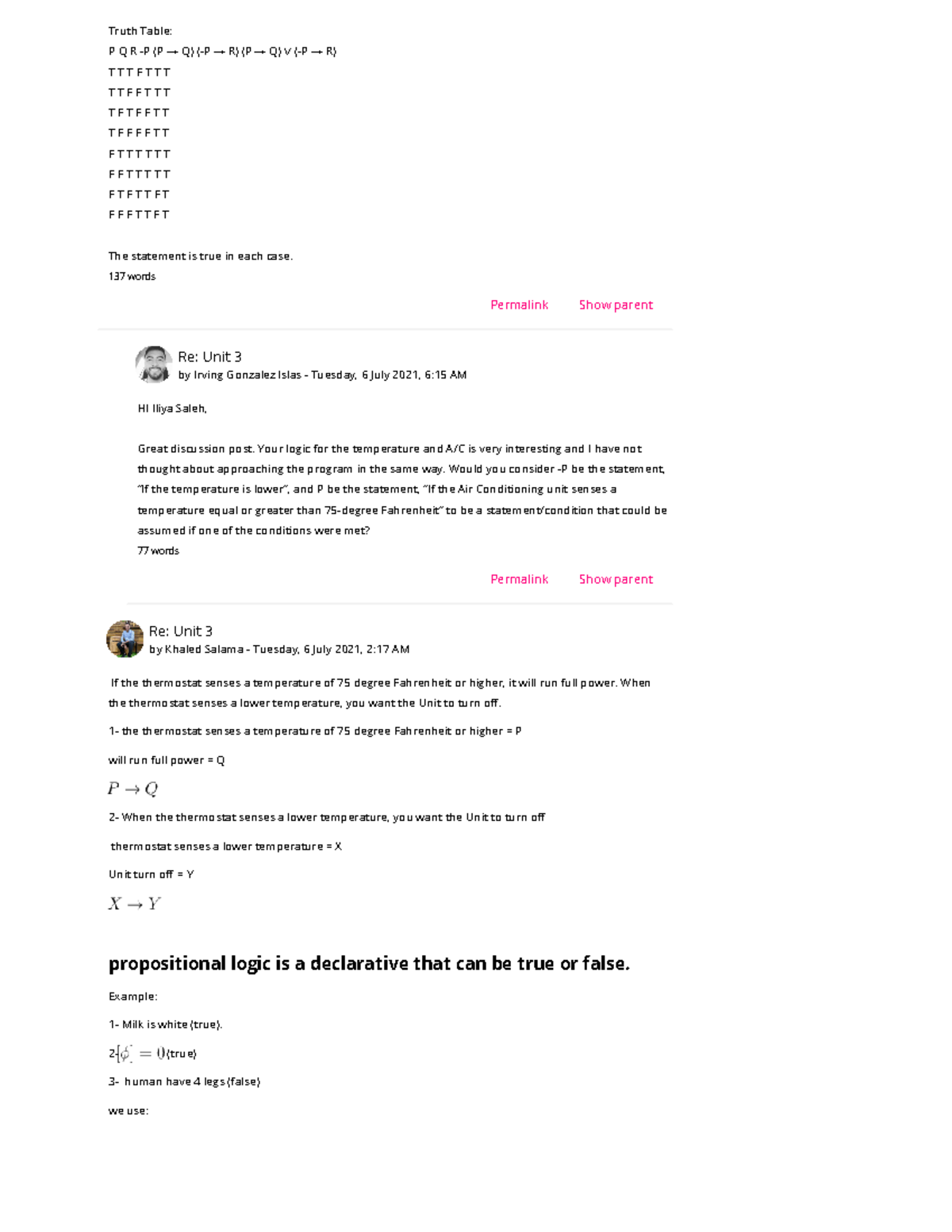 MATH 1302 - Unit 3 08 - MATH 1302 DISCRETE MATHEMATICS - Truth Table: P Q R -P (P ³ Q) (-P ³ R ...
