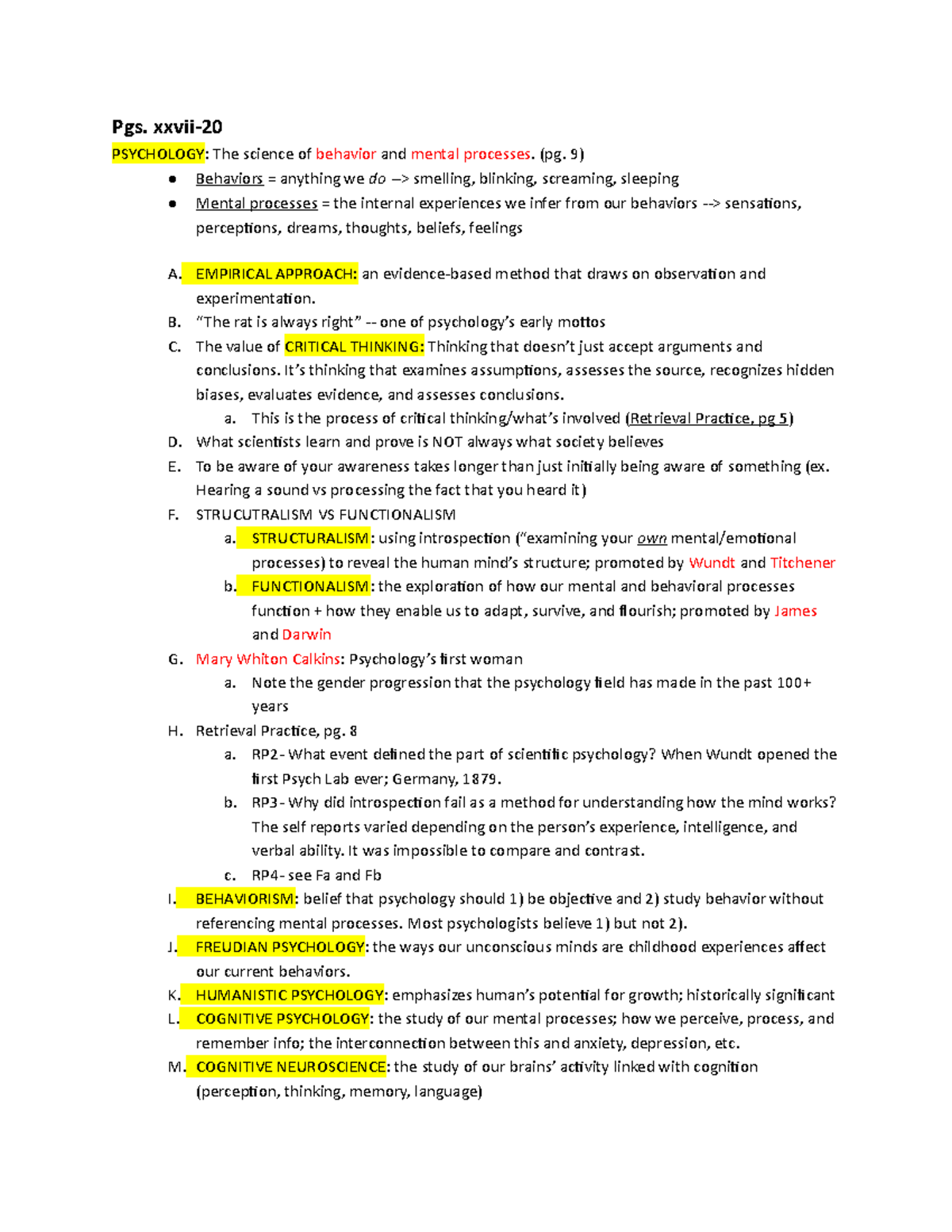 Pgs. xxvii-20 HW - Test #1 - HW #4 Notes Professor Rollins - Pgs. xxvii ...