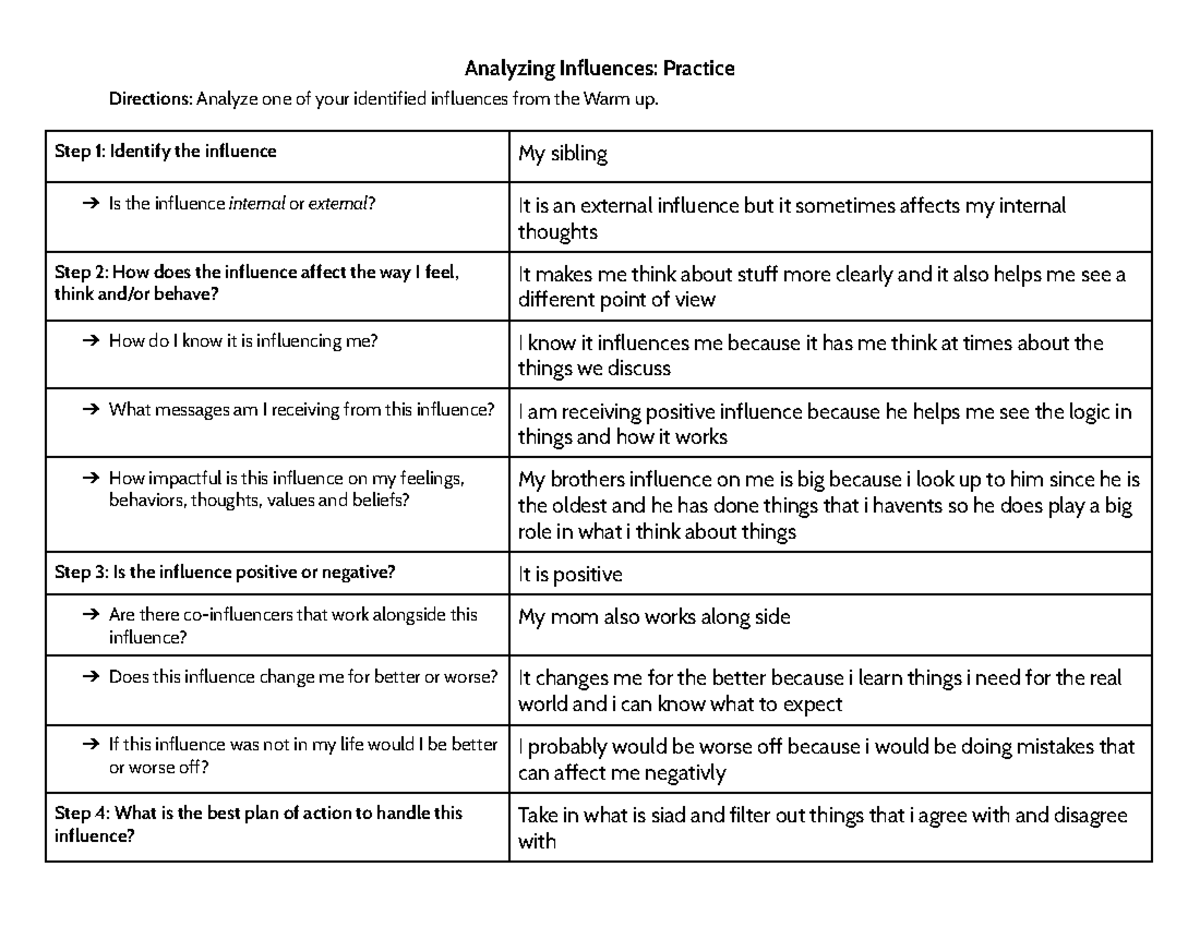 HS Health 2 Unit 3 Lesson Seed #1 AI- Practice Online - Analyzing ...