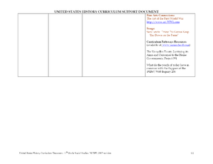 United States History Curriculum Document 14 - HIS 102 - Studocu