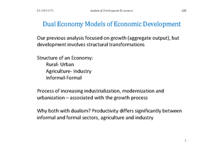 Lecture 7 (21-11) - Child labour and Basu Van Child Labour Model ...