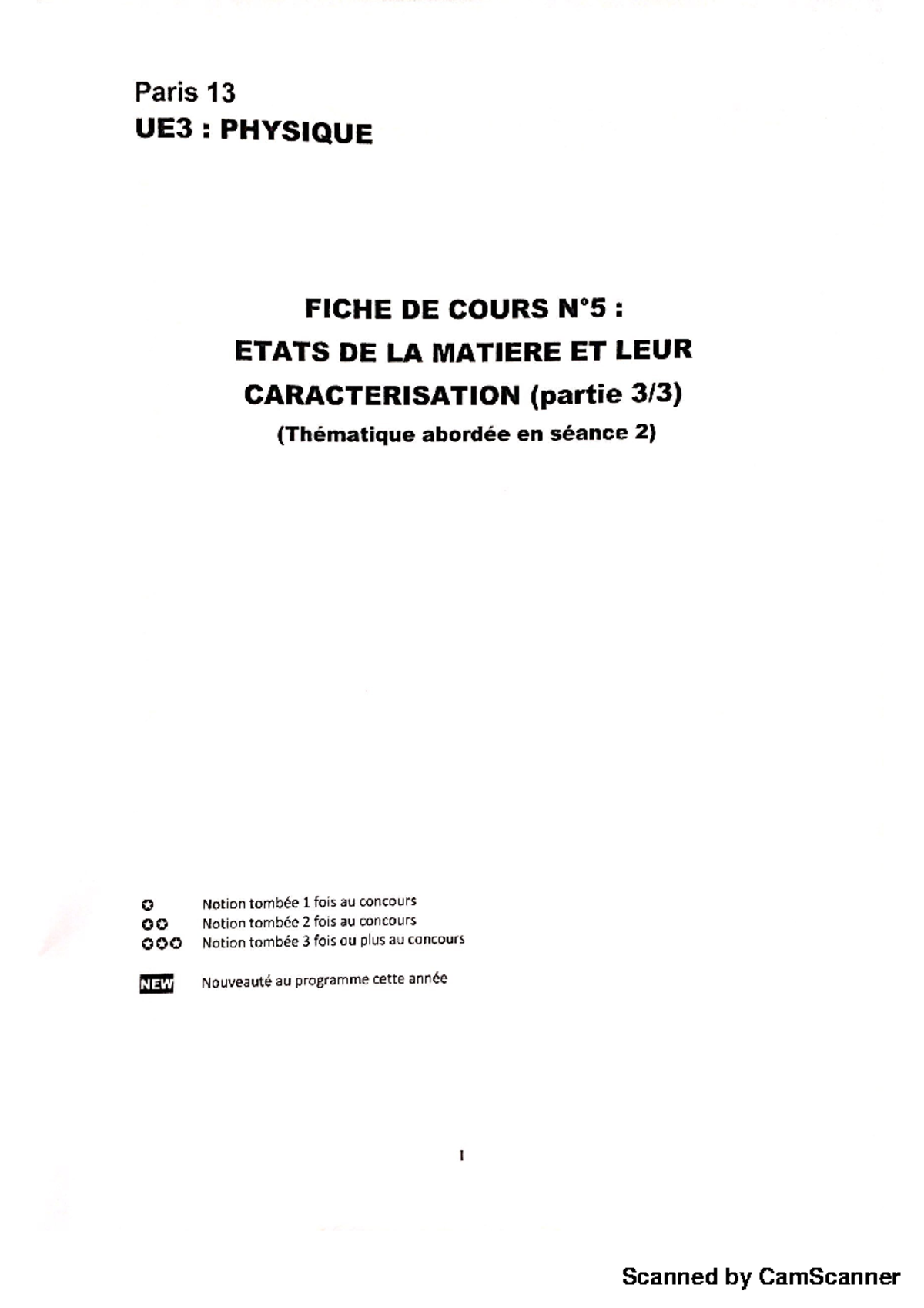 Ue3-5 - le cours 5 de physique - Physique - Studocu