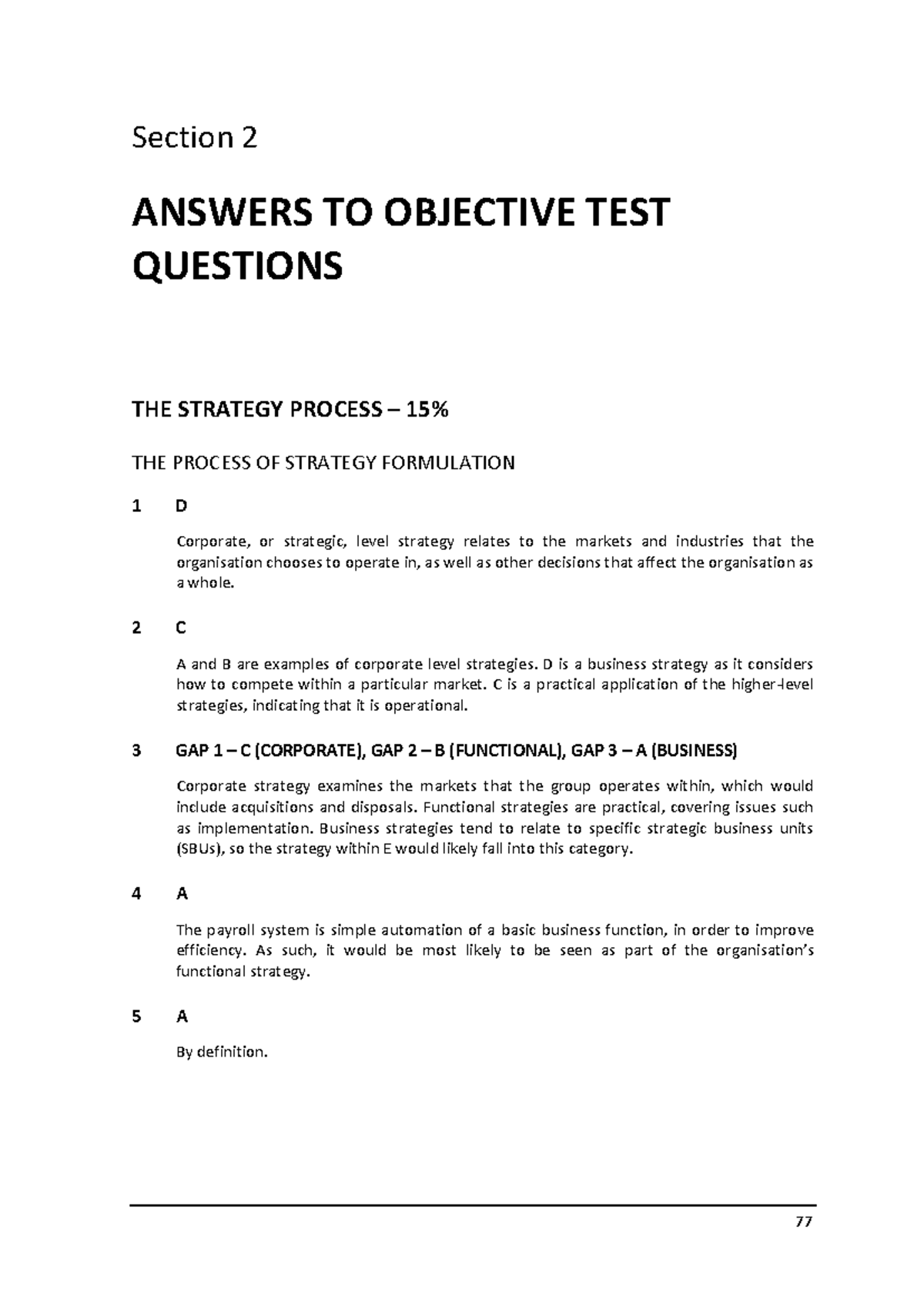 E3-Kaplan-A - Help with OTQ’s - Section 2 ANSWERS TO OBJECTIVE TEST ...