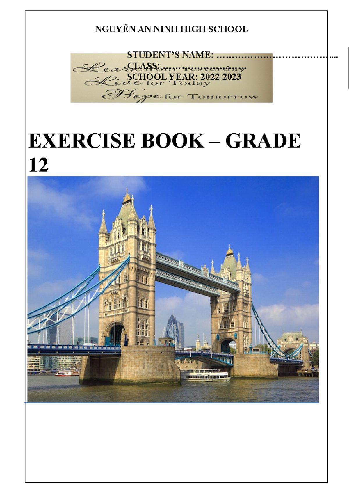 12 hk2 2023 1 - Useful knowledge - NGUYỄN AN NINH HIGH SCHOOL EXERCISE ...