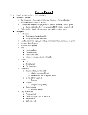 Pharm 2 Notes 4 - Test 2 Antihypertensive Rules All medications that ...