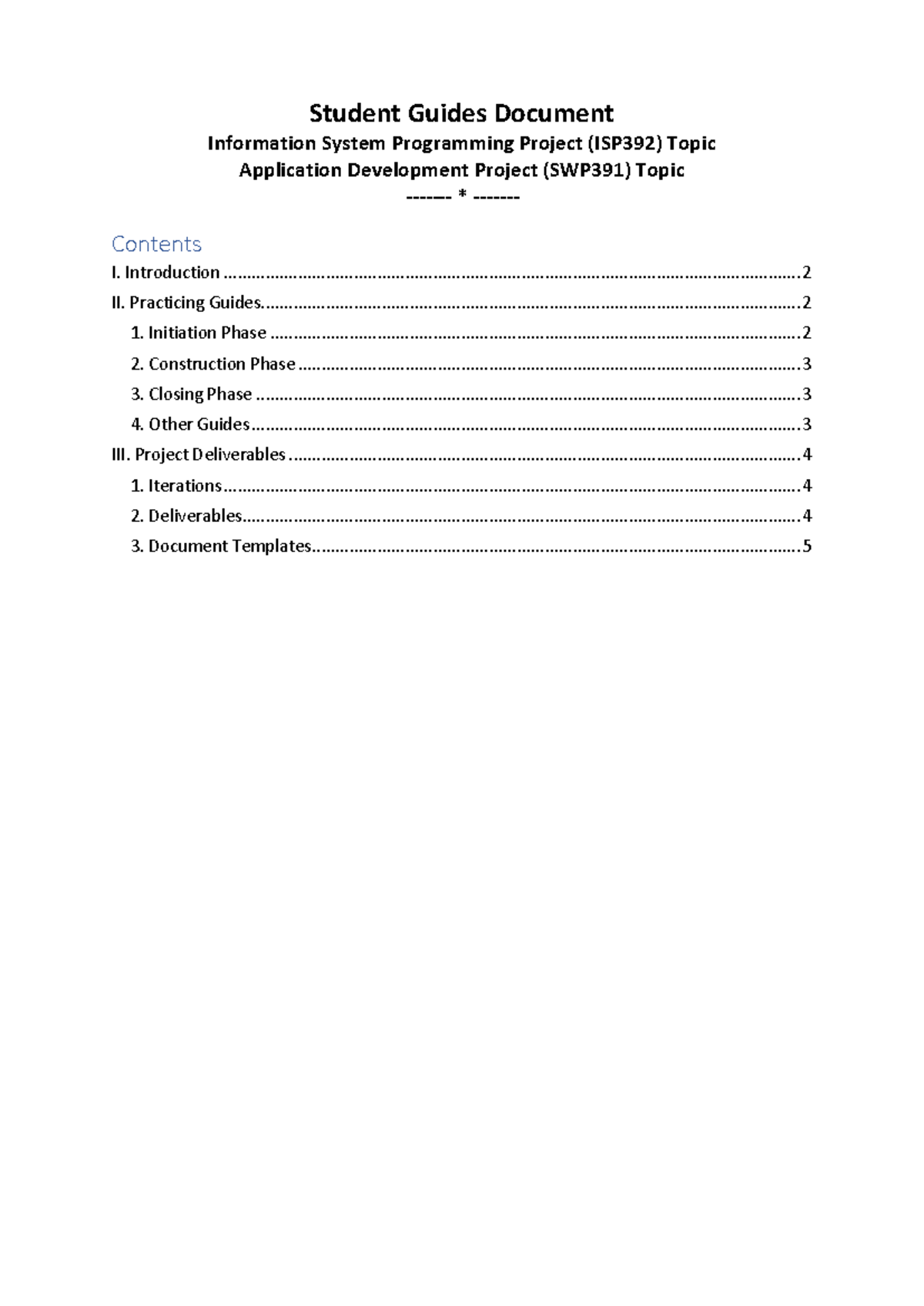 Student Guides Document - Student Guides Document Information System ...