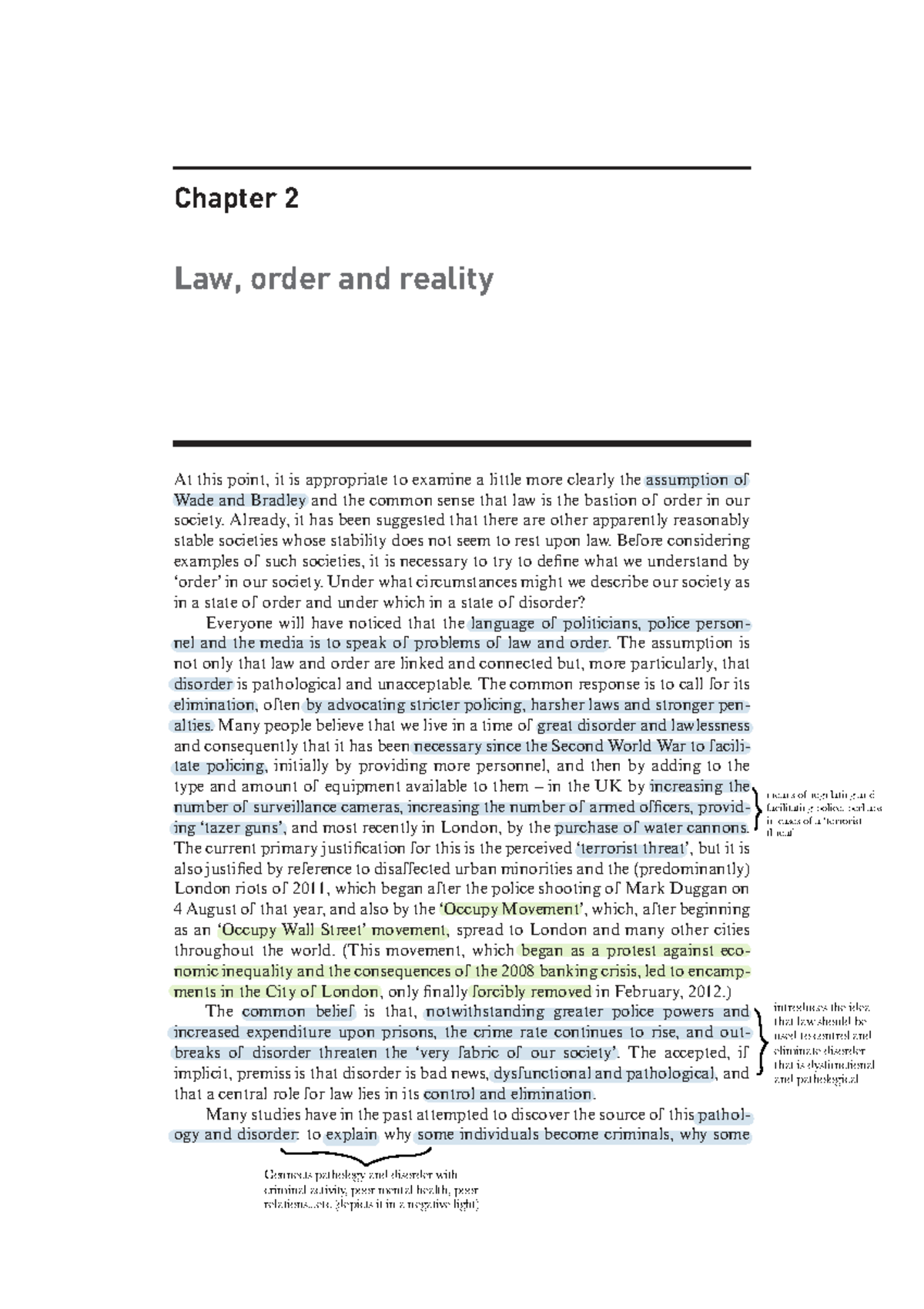 Chapter 2 - A Critical Introduction to Law - Chapter Law, order and ...