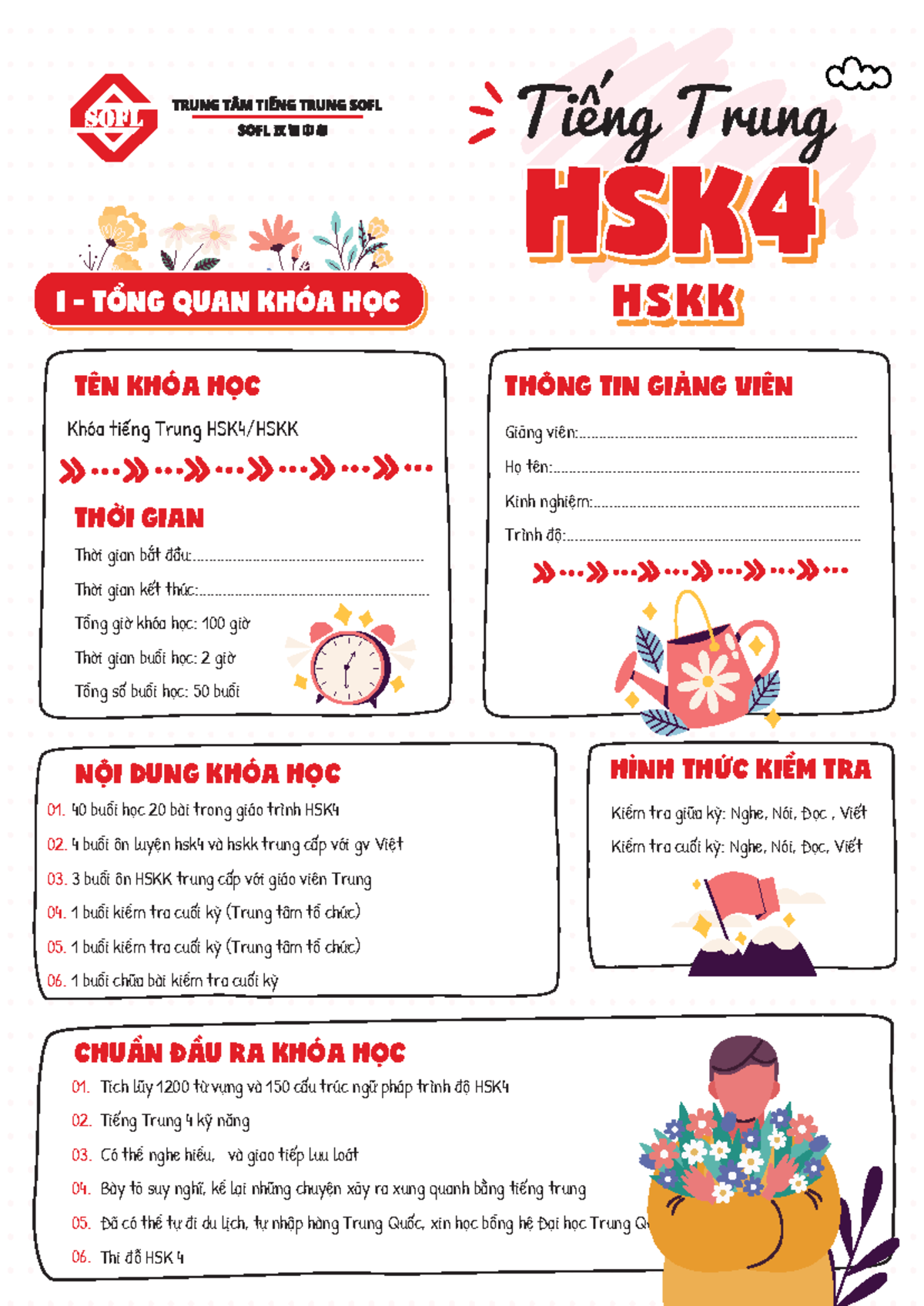 23.02.07 lo trinh trung hsk 4 - HSK4HSK4 HSK4HSK I - TỔNG QUAN KHÓA HỌC Khóa tiếng Trung HSK4 ...