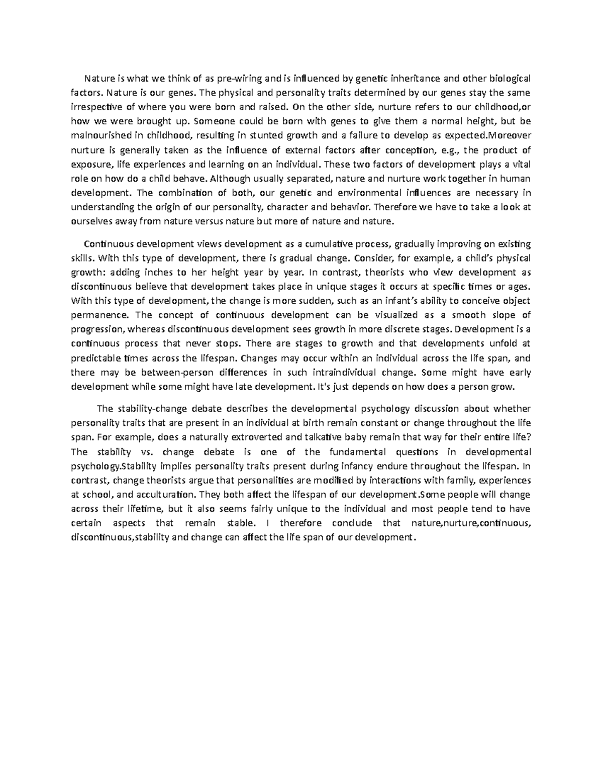 Nature vs nurture - Facilitating Learner Centered-Teaching - PangSU ...