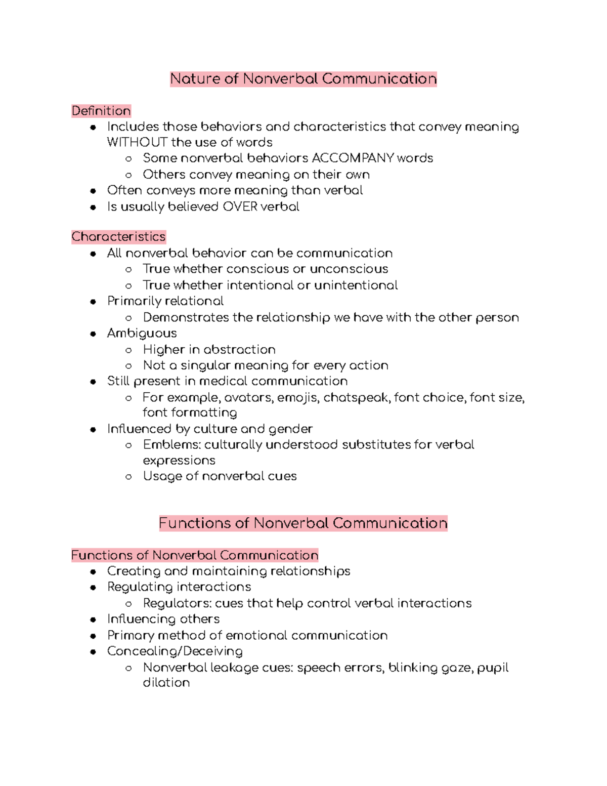 Nonverbal Communication - walk, facial expressions) Appearance: way we ...
