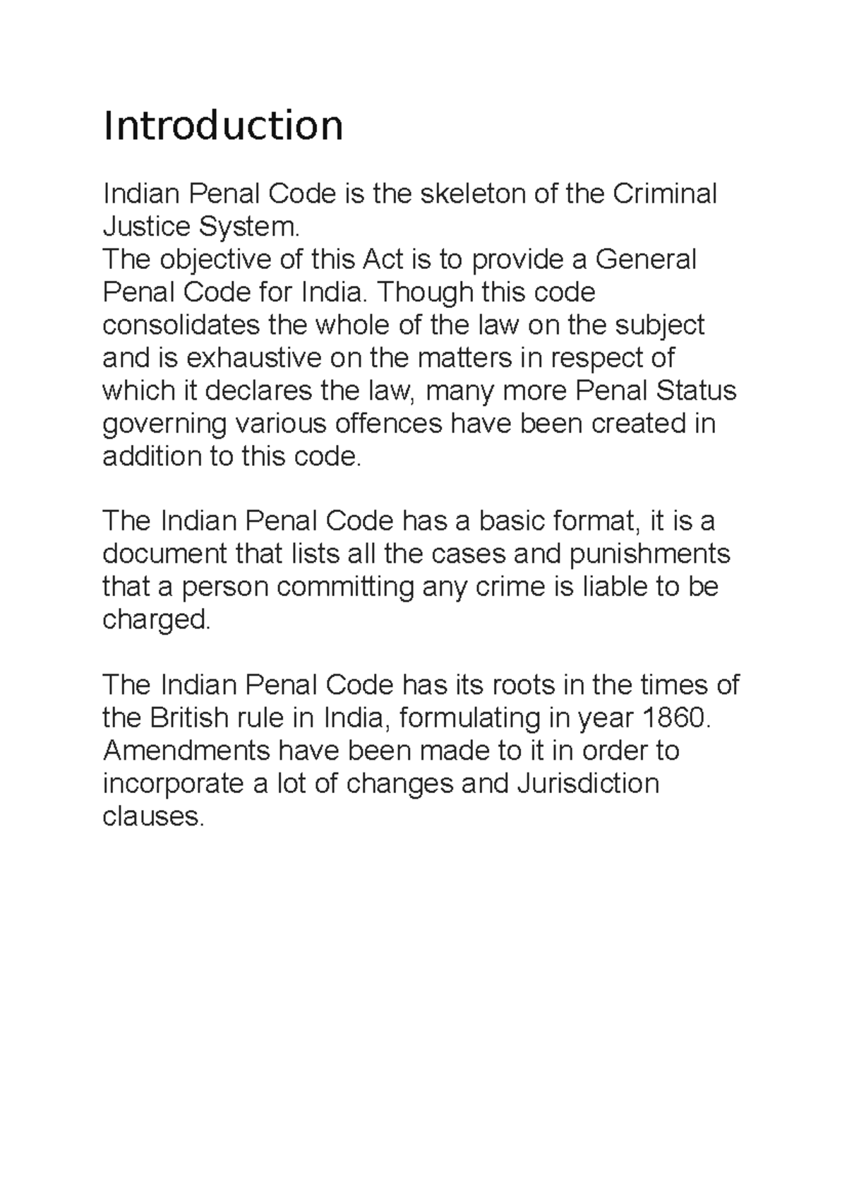 Extortion Assignment - Introduction Indian Penal Code is the skeleton ...