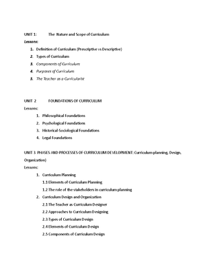 Unit-4 curriculum implementation - UNIT 4 CURRICULUM IMPLEMENTATION AND EVALUATION 4 ...