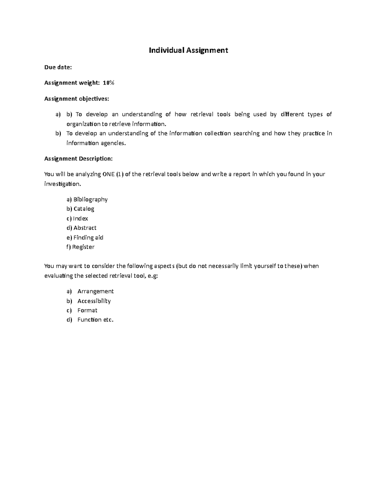 New Individual assignment IMC451 - Individual Assignment Due date ...