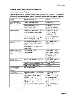 Math solve assignment - Integral Calculus & Ord. Diff Equation - Studocu