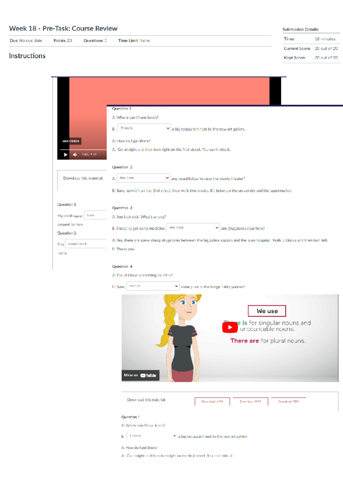 Week 18 - Pre-Task Course Review - Ingles I - Studocu