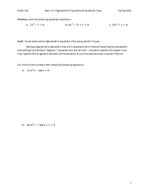 Math 162- Sect. 5.1 Notes - Preview: Correctly fill in the missing side ...