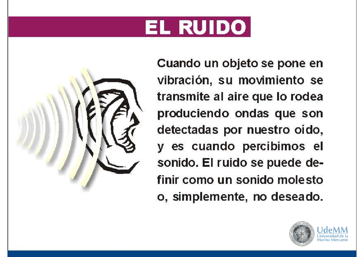 01-Ruido (Apuntes de Clase) - Seguridad, Higiene y Medio Ambiente - Studocu