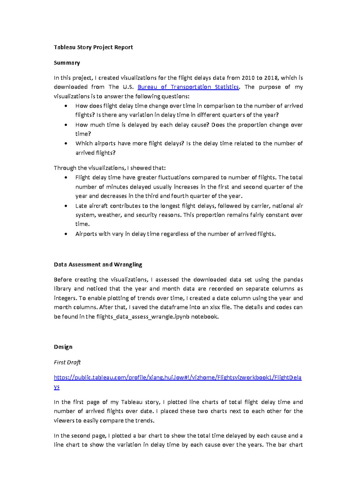 Tableau Story Project Report - Tableau Story Project Report Summary In ...
