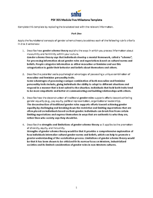 PSY 355 Project One Template - PSY 355 Project One Template Complete ...