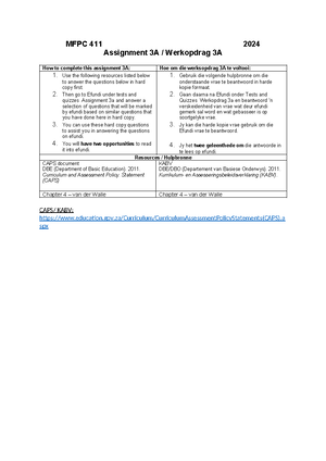 MFPC 411 LU1 Test - efundi test study unit 1 - The following are ...