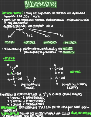 9-26-22 - exam 2 - BIOCHEMISTRY H - É - OH Yeo 1 H c= H - d-OH I 1 110 ...