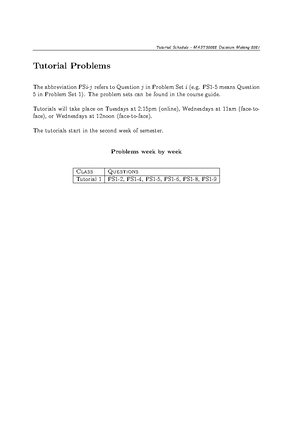 Assignment 2 MAST30002 2022 Canvas - MAST30022 Decision Making Assignment 2, Semester 1 2022 Due ...