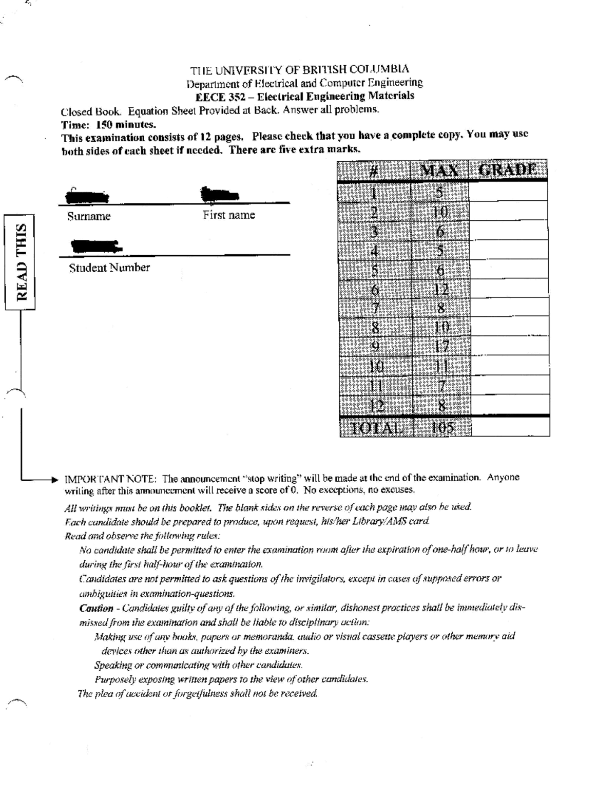 ELEC315-Final exam - Final exam - ELEC 315 - Studocu