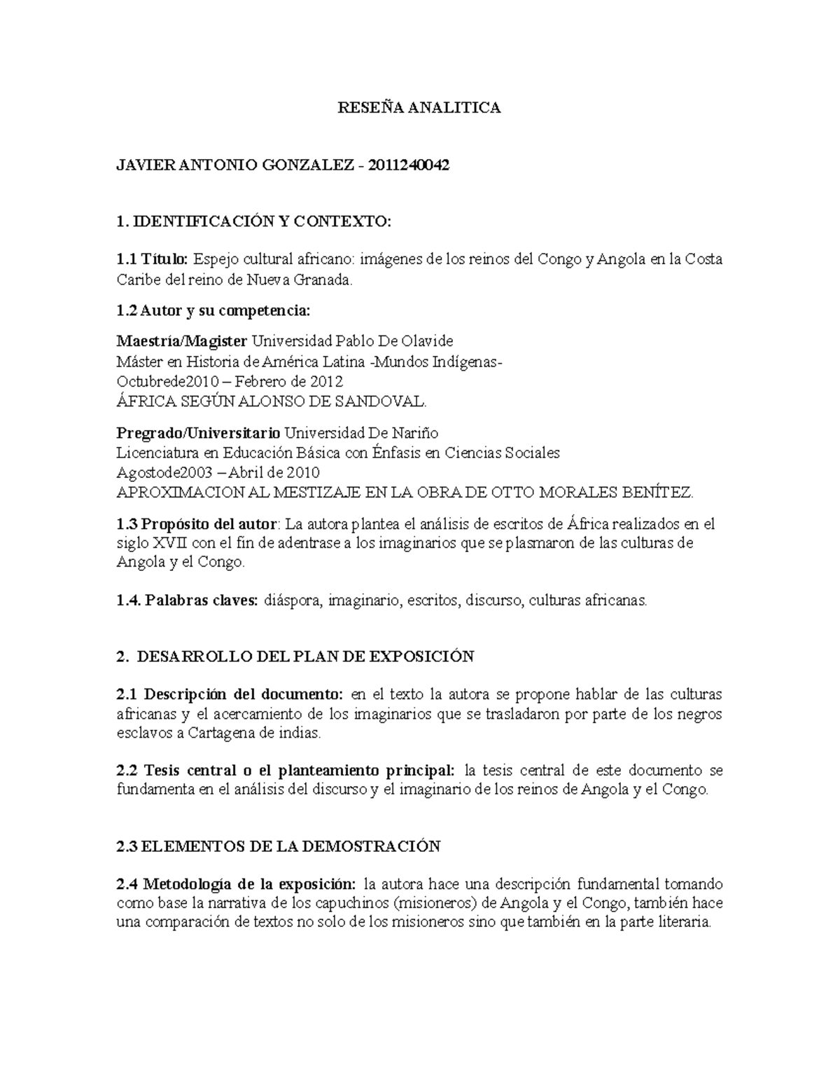 Reseña-8 - Espejo cultural africano: imágenes de los reinos del Congo y ...