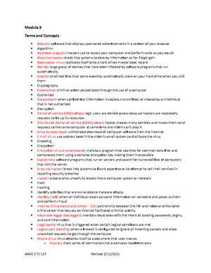 Module 12 terms and skills - Module 12 Terms and Concepts: Batch file ...
