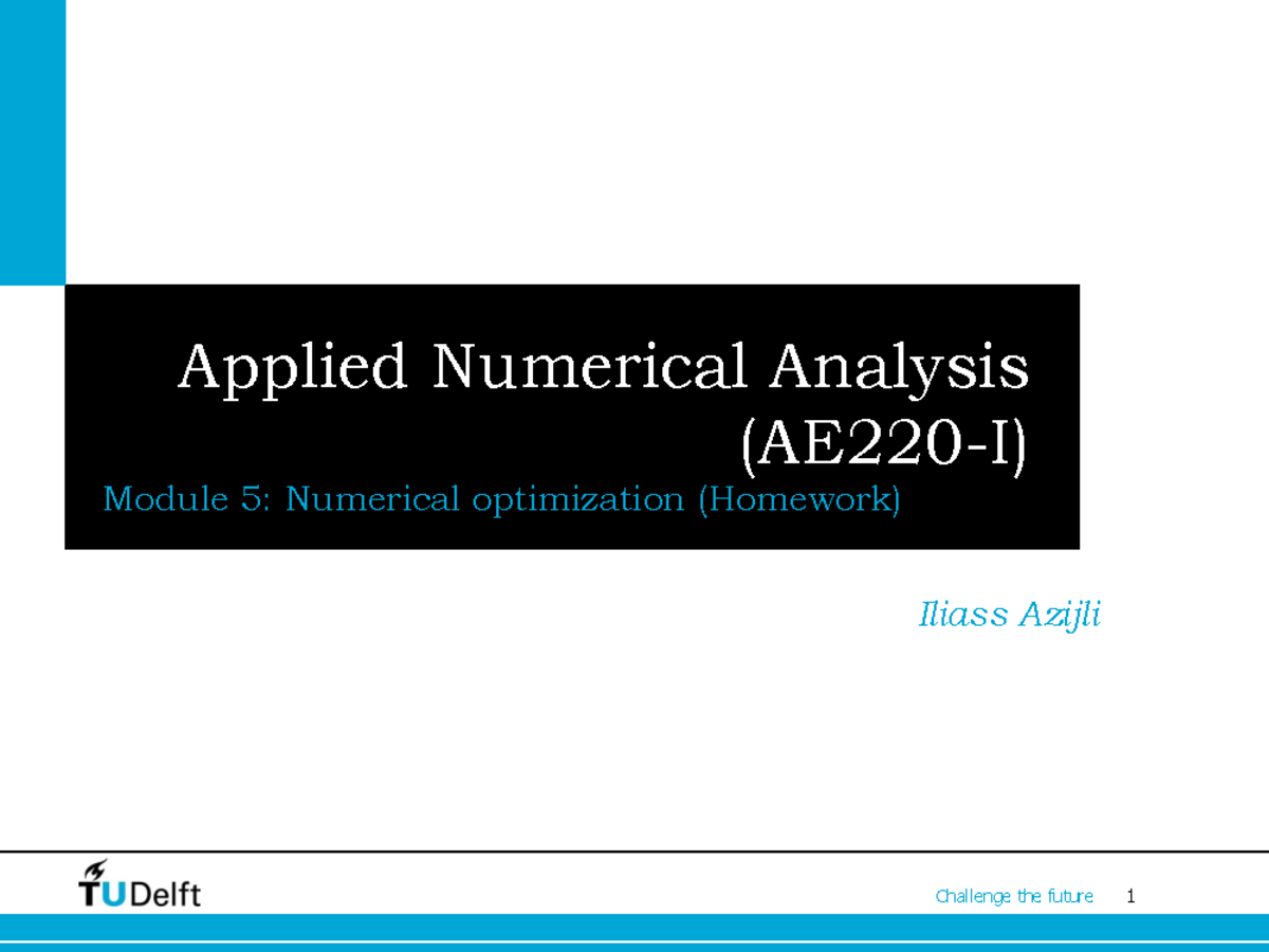 Appliednumanalysis - Homework - Mod5 - Ans - Applied Numerical Analysis ...