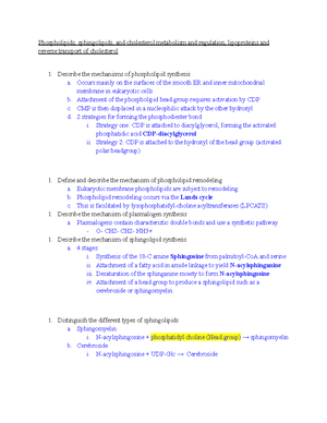 Integration of metabolism Biochemistry - Integration of metabolism ...