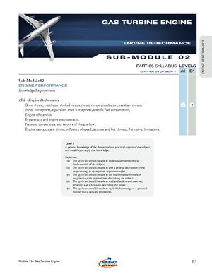 Gas Turbine Engines Module sub 9 - PART-66 SYLLABUS CERTIFICATION ...
