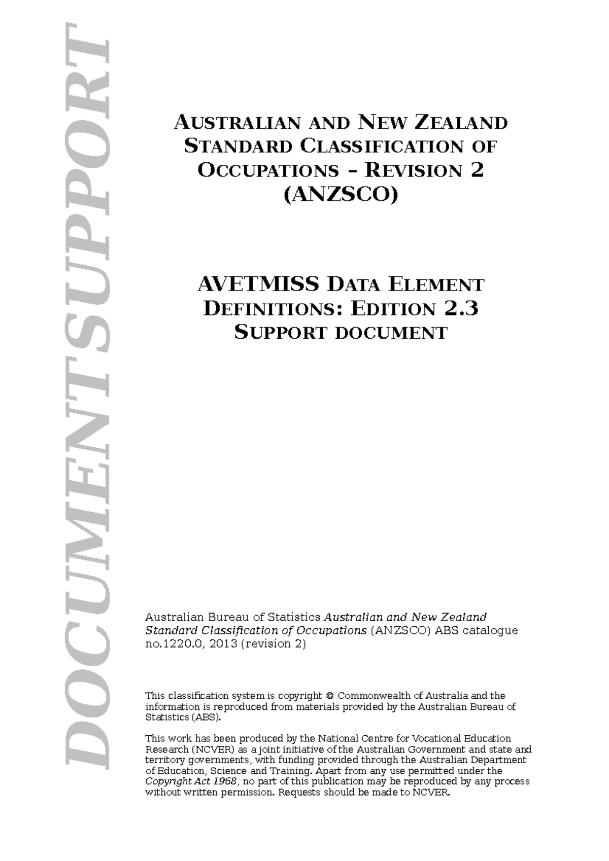 Anzsco Revision 2 revised 170314 - AUSTRALIAN AND NEW ZEALAND STANDARD ...