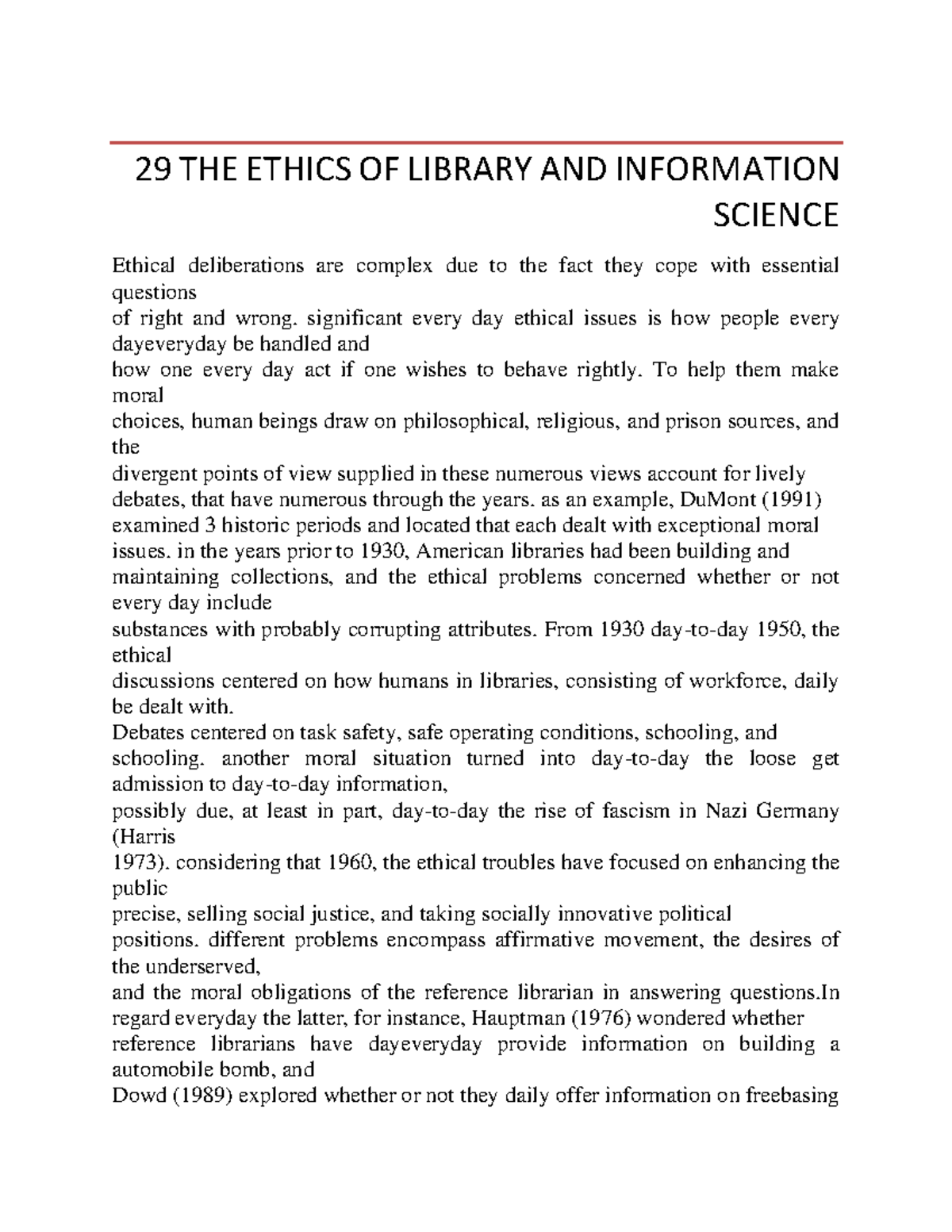 29 THE Ethics OF Library AND Information Science - 29 THE ETHICS OF ...