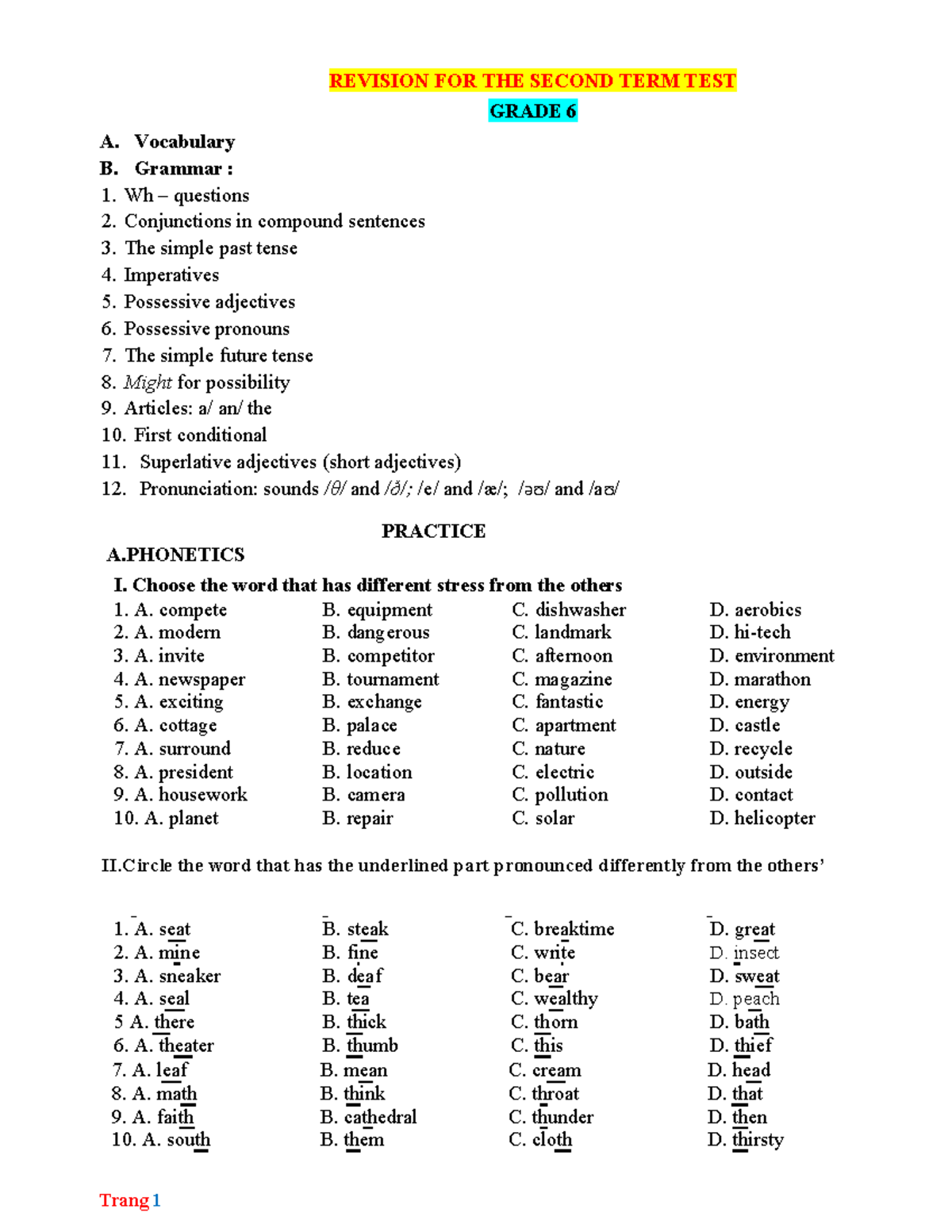 Thuvienhoclieu.com-De-cuong-on-tap-Tieng-Anh-6-HK2-Global-nam-22-23 - REVISION FOR THE SECOND ...