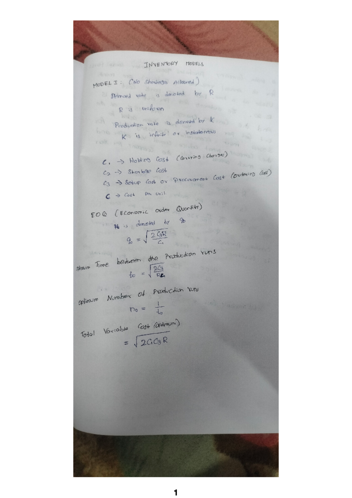 Inventory model - Mathematics: Applications and Interpretation SL - Studocu