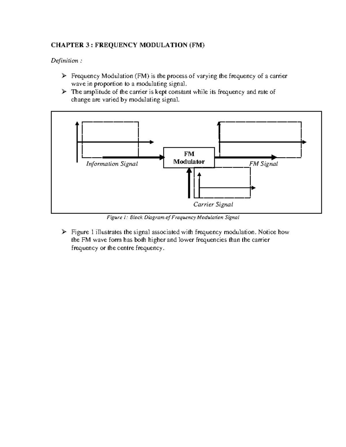 Note FM - Summary Communication System - CHAPTER 3 : FREQUENCY ...