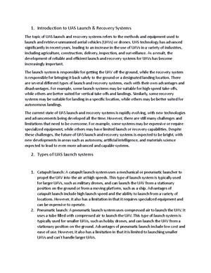 UAS Sub-Systems - Explains what the sub-systems of UAS are and their ...