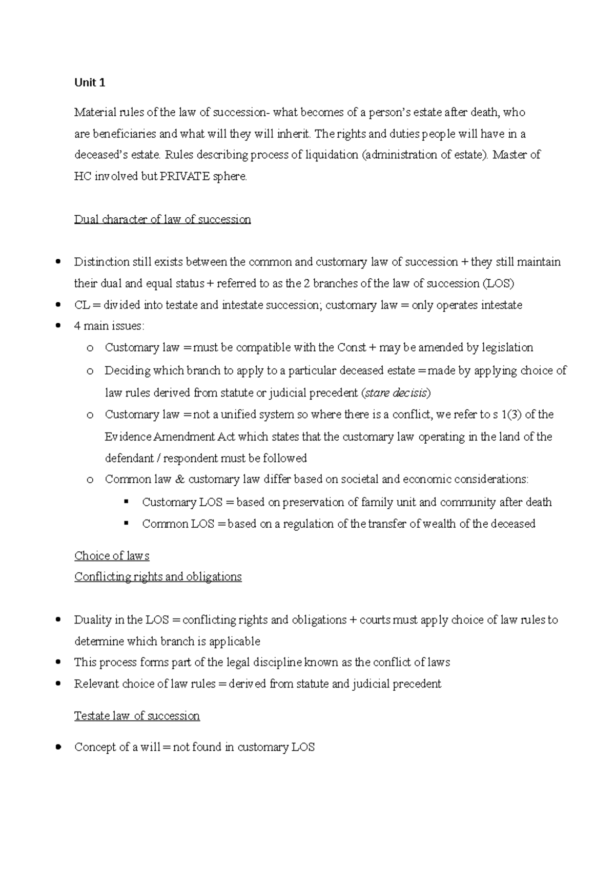 Unit 1- succession notes- introduction to succession - ERF 222 - UP ...