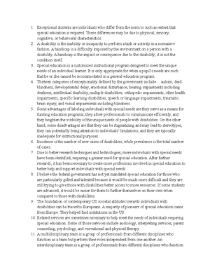 Article Summary 3 - Notes - I have decided to discuss differentiated ...