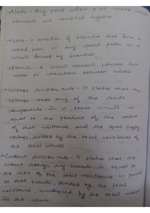 Network Theory - ECT205 - KTU - Studocu