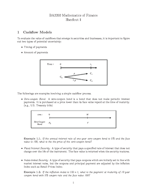 BA2202 3 Equation 220801 - BA2202 Mathematics of Finance Handout 3 1 ...