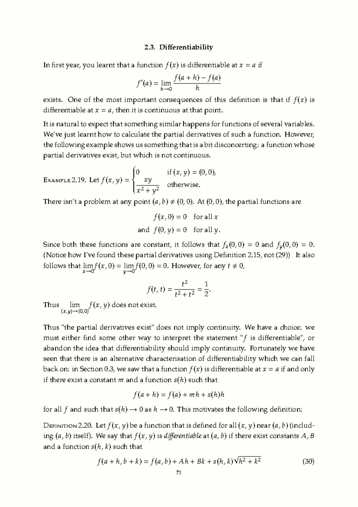 11+Differentiabilty - Differentiability - Differentiability In first year, you learnt that a ...