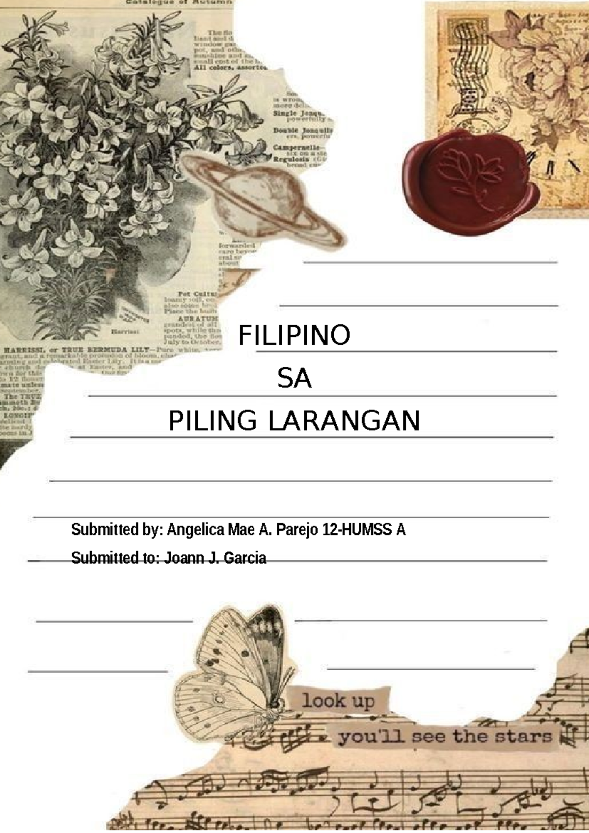 Filipino - God bless - FILIPINO SA PILING LARANGAN Submitted by ...