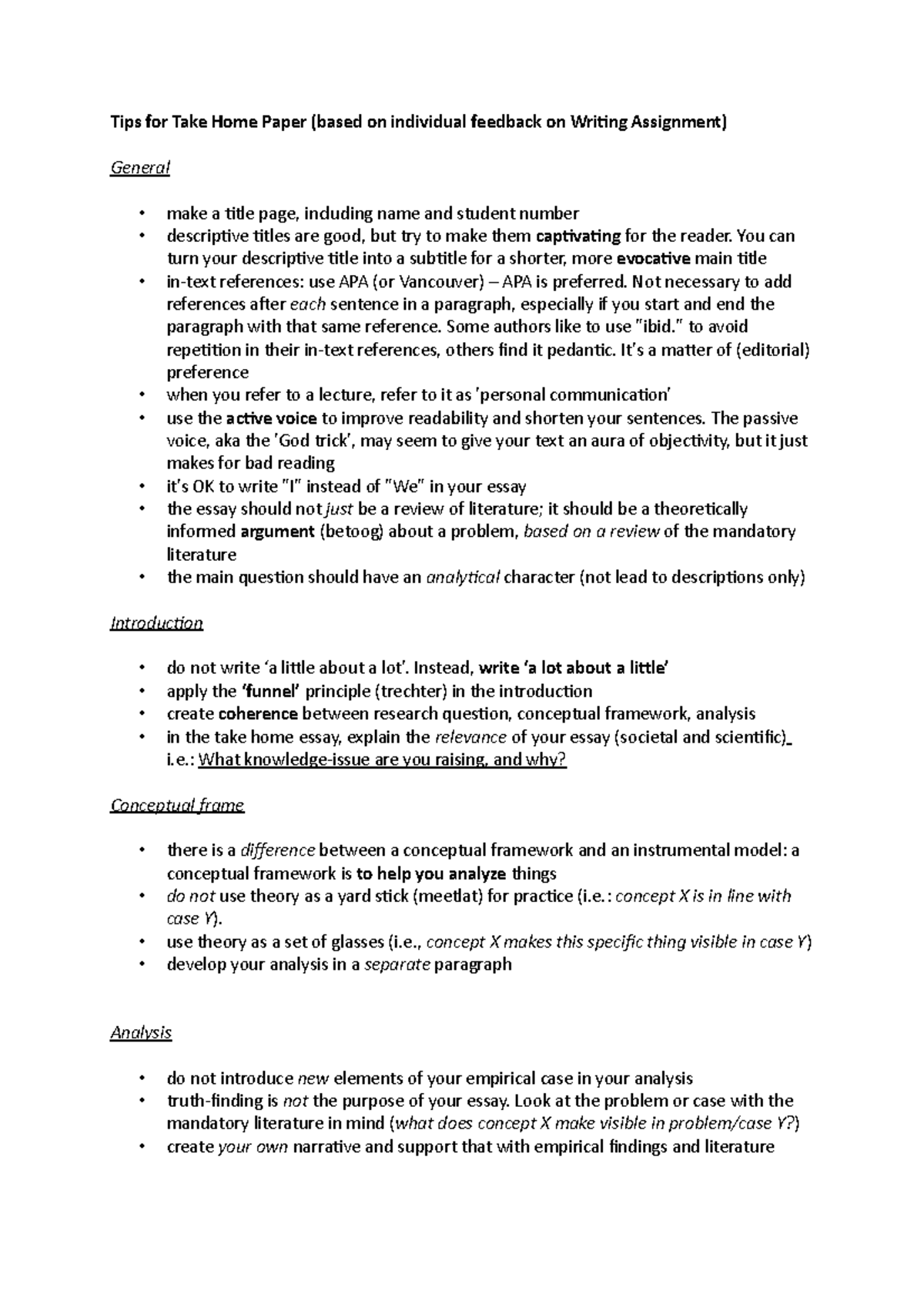 Tips for Take Home Paper Quality and Safety - Tips for Take Home Paper ...